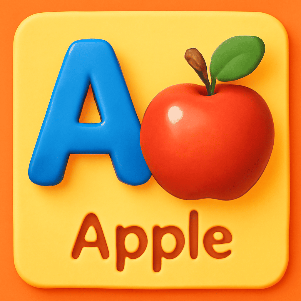 Letter A for Kids – Fun Alphabet Learning with Words, Pictures & Tracing